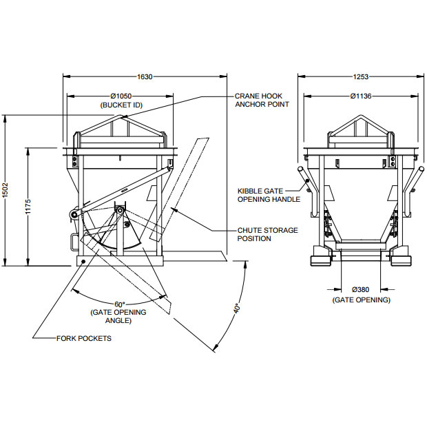 Concrete Kibble 0.5m3 | Concrete Kibbles in Stock | Equipment Warehouse ...