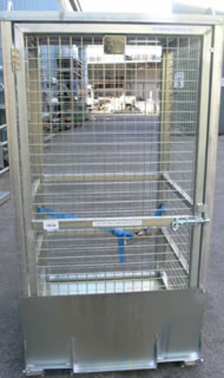 Gas Cage with Ramp, Gas Cage, Gas Storage Cage, Gas Cylinder Trolley ...