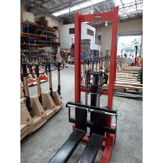 Manual Narrow Pallet Stacker 1.5 Ton 1.6m