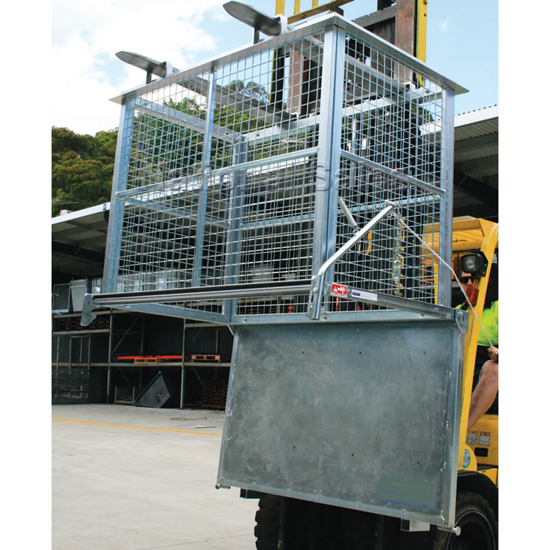 Mesh Drop Bottom Waste Bin 1000kg 1.5m3