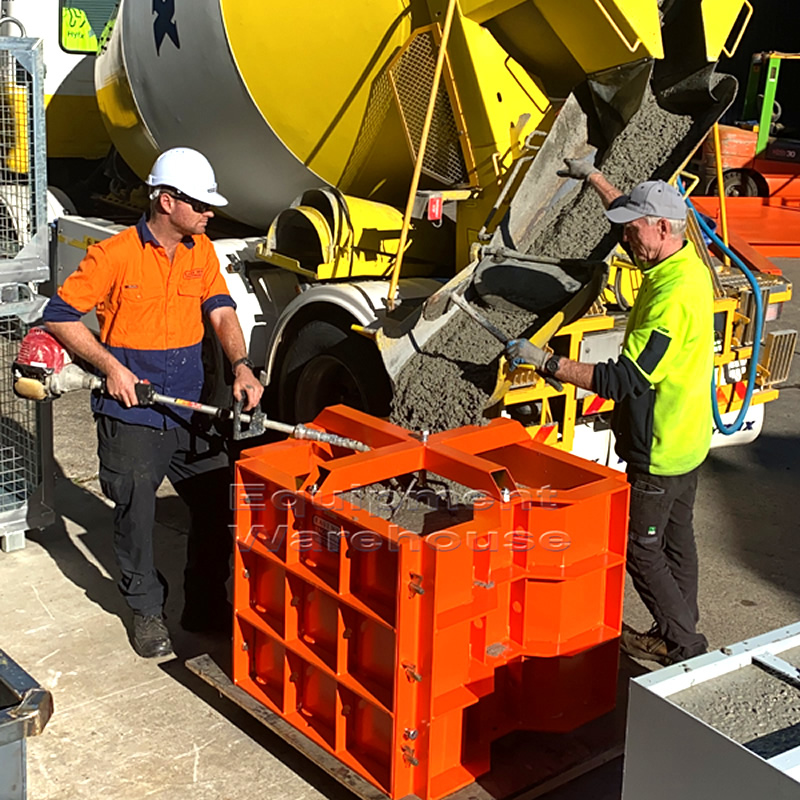 Interlocking Concrete Block Mould 900 x 800 x 750mm | Concrete Block ...