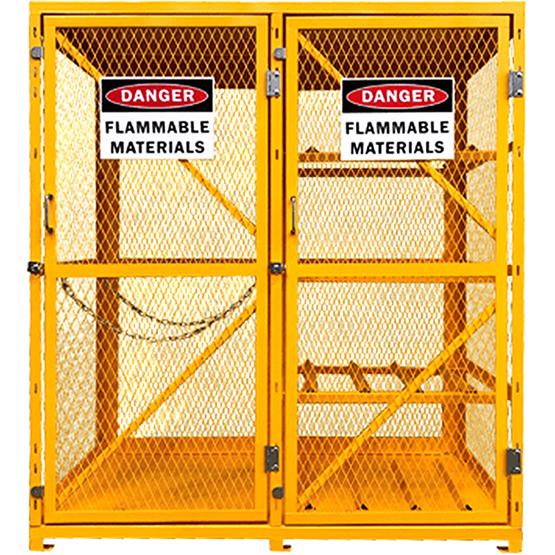Gas Bottle Storage Cage 8 Forklift Cylinders | Gas Cylinder Storage ...