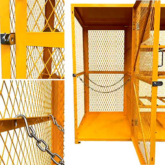 Gas Bottle Storage Cage 8 Forklift Cylinders | Gas Cylinder Storage ...