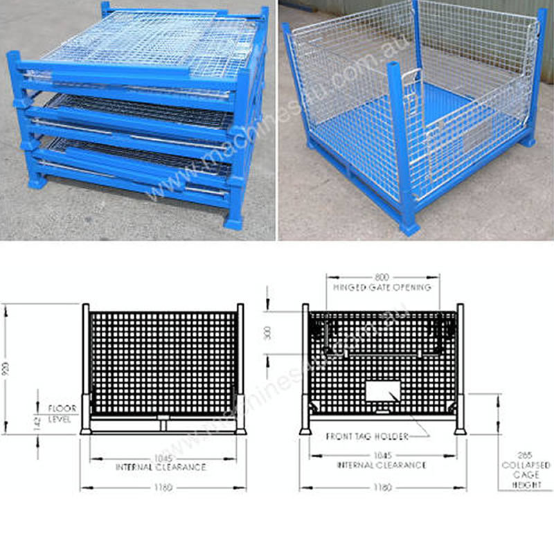 Collapsible Mesh Cage 1000 Kg Painted