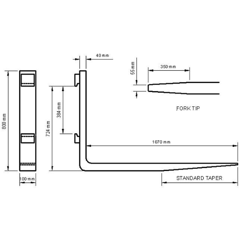 Aislemaster Fork Tynes | Aisle Master Forks | Equipment Warehouse Pty ...
