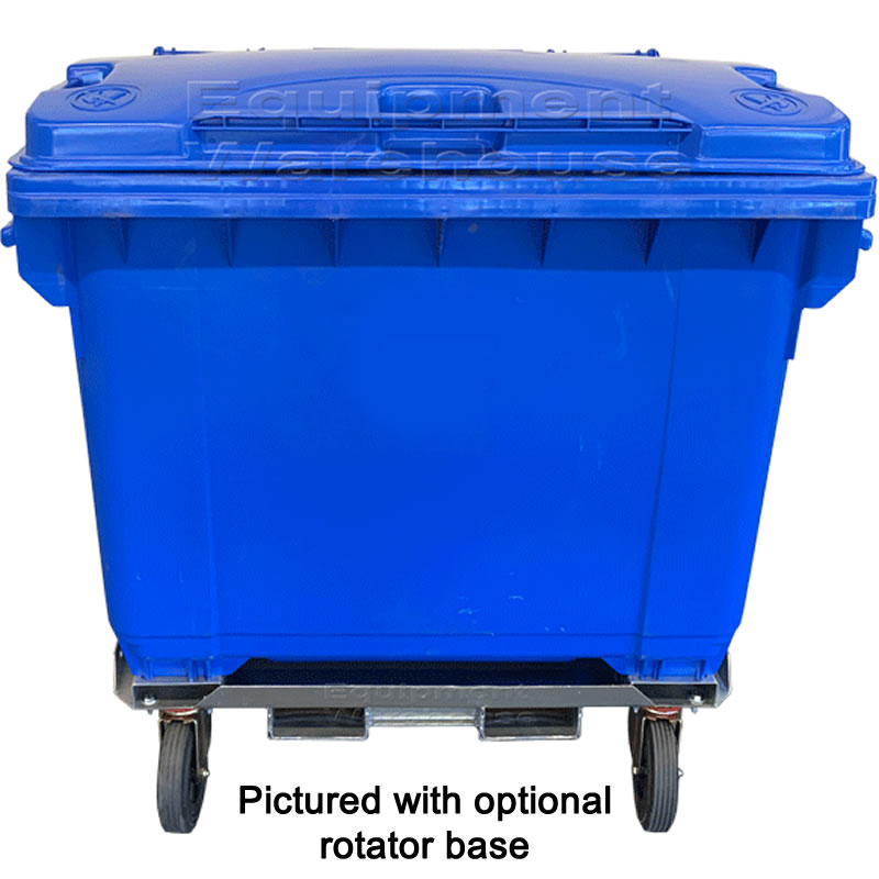 660 Litre Wheelie Bin Blue with Rotator Base