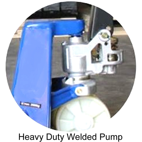 Pallet Jack 2500kg 85-200mm 540mm Width Nylon Wheels