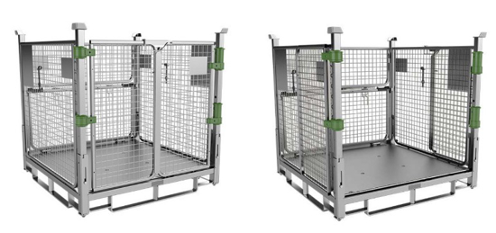 Retail Folding Stillage with Double Doors | Equipment Warehouse Pty Ltd ...