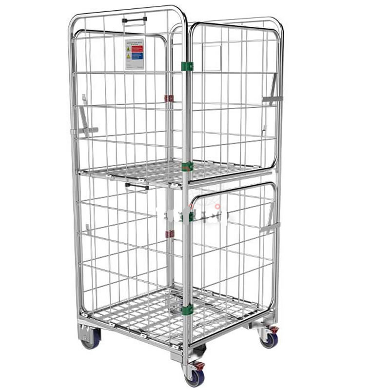 Four Sided Roll Cage Stock Trolley | Equipment Warehouse Pty Ltd ...
