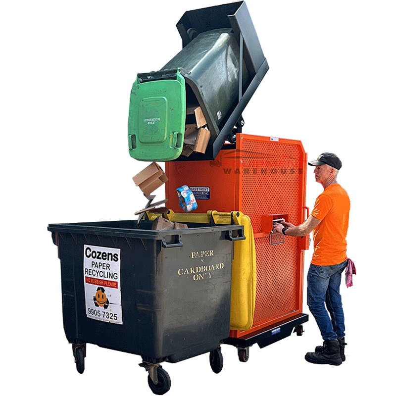 500kg Electric Hydraulic Wheelie Bin Tipper