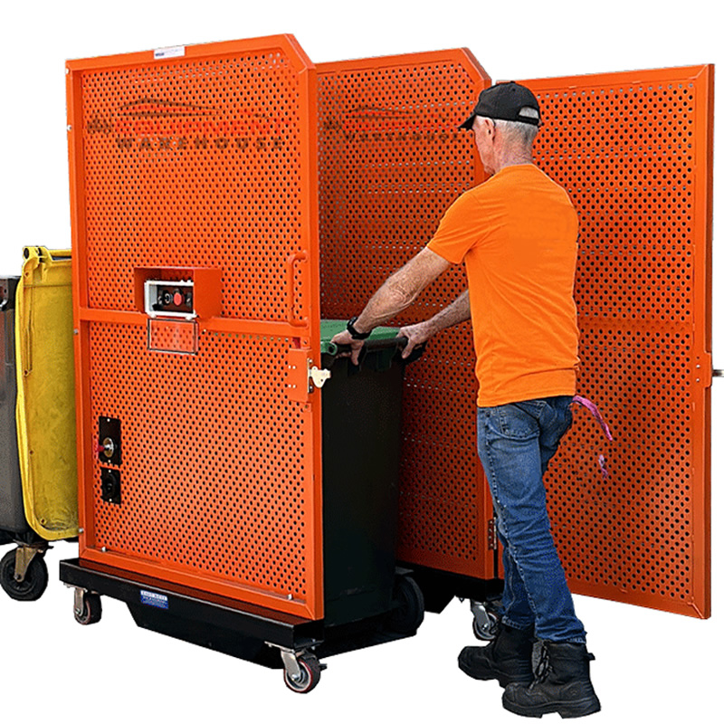 500kg Electric Hydraulic Wheelie Bin Tipper with Gate