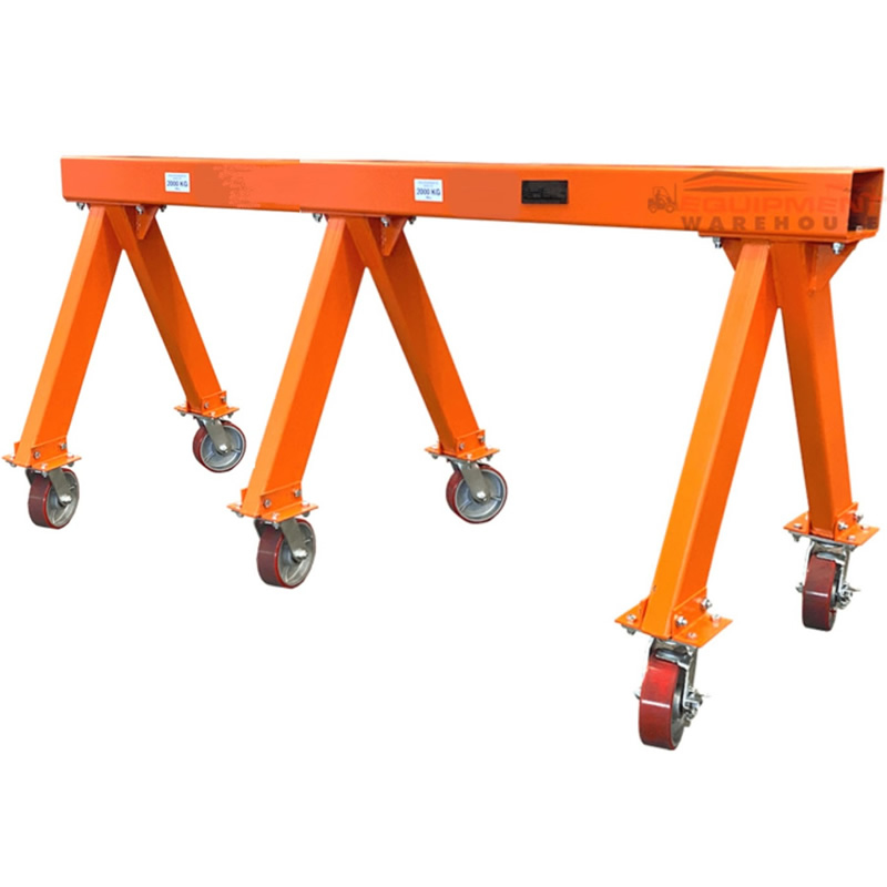 Fixed Heavy Duty Rated Trestle with castors 3000kg 2400mm x 1100mm