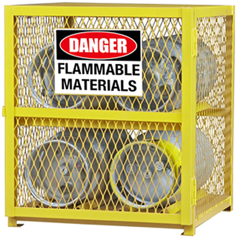 Gas Cylinder Storage Cage for 4 x Forklift LPG